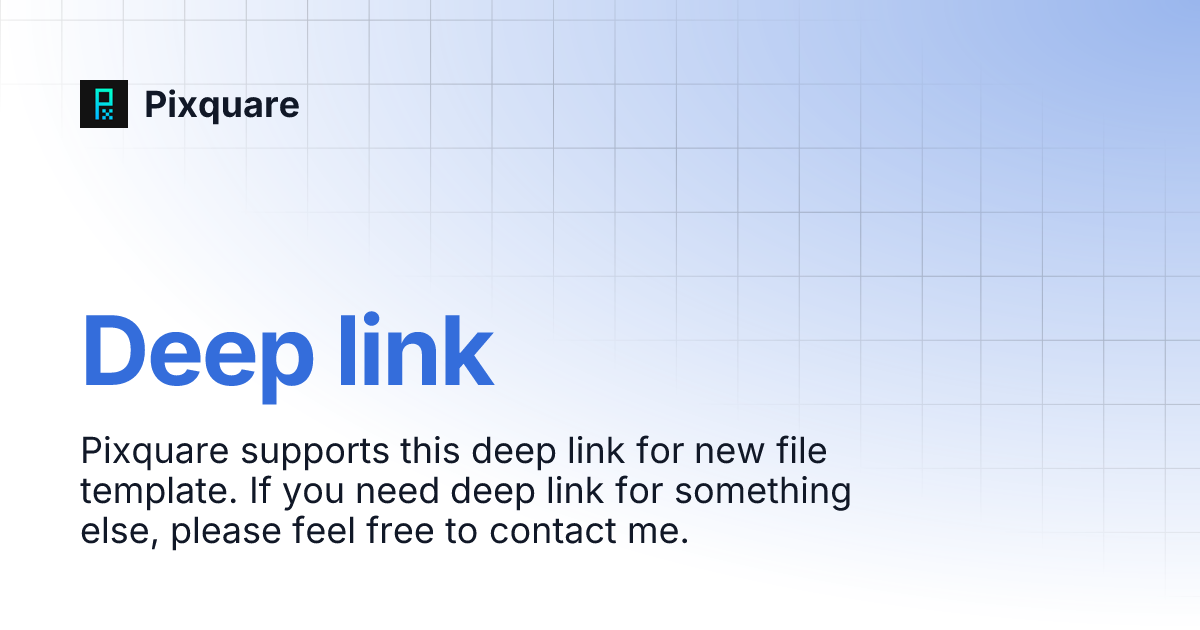 Deep link | Pixquare
